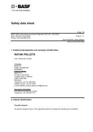 Fendona MSDS - Pest Control Management - BASF