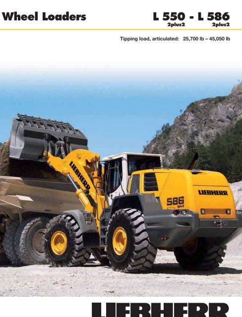 L 550 - L 586 Wheel Loaders