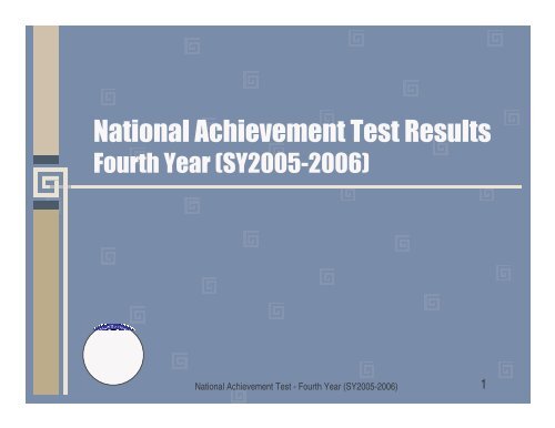 National Achievement Test Results