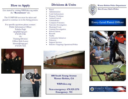 Official Recruitment Brochure.pub - Warner Robins Police Department