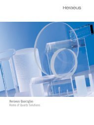 Quartz Glass Tubes - Heraeus Quarzglas