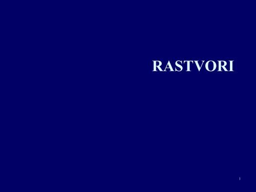 RASTVORI