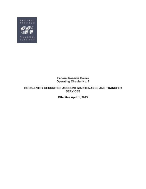 Operating Circular 7 - FRBservices.org