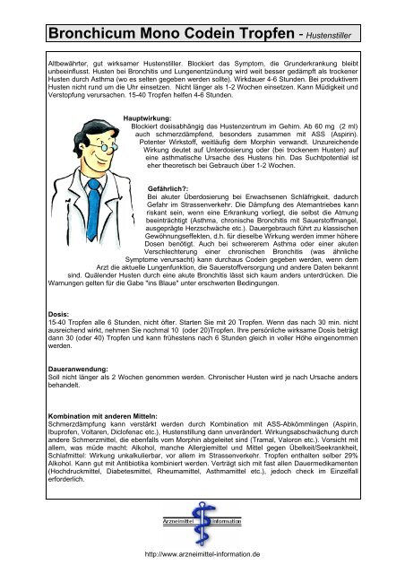 Bronchicum Mono Codein Tropfen - Hustenstiller