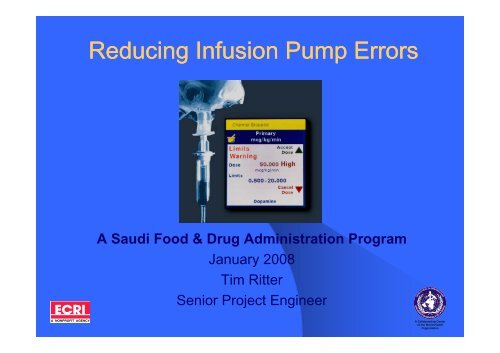 Reducing Infusion Pump Errors