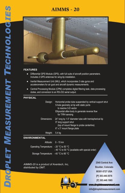 AIMMS - 20 - Droplet Measurement Technologies