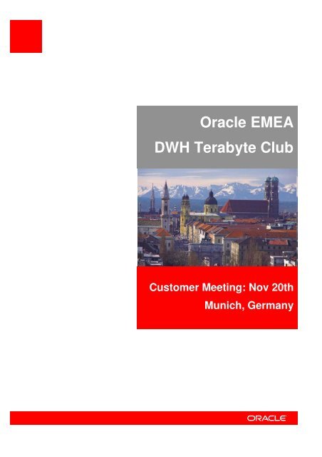 Oracle EMEA DWH Terabyte Club - Information Systems ...