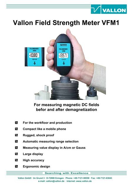 Vallon Field Strength Meter VFM1