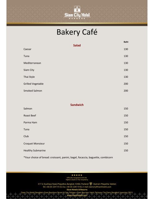 Bakery Cafe Menu 302 KB download
