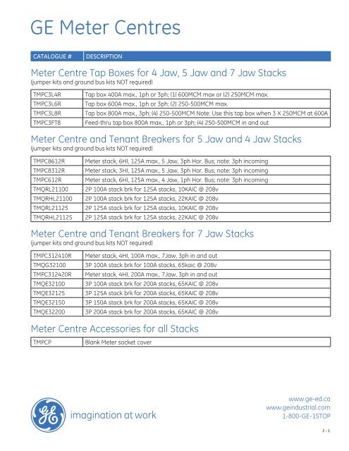 GE Meter Centres - Ge-ed.ca