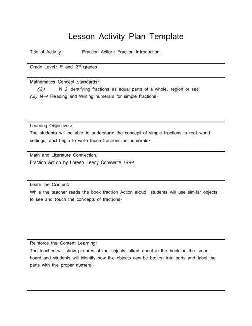 Sams Lesson Plan Fraction Action sams-lesson-plan-fraction-action