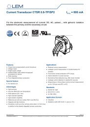 Current Transducer LF 505-S/SP13 I = 500A