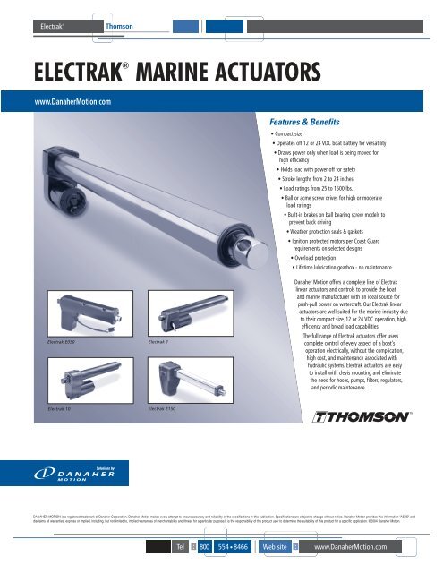 ELECTRAK® MARINE ACTUATORS - Thomson