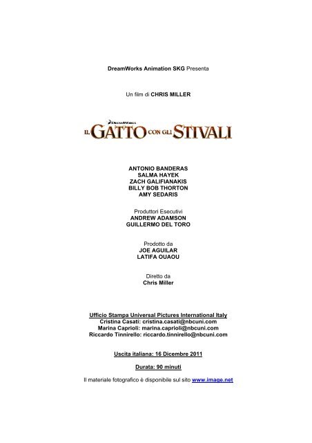 Dreamworks Animation SKG Presenta Un film di CHRIS MILLER ...