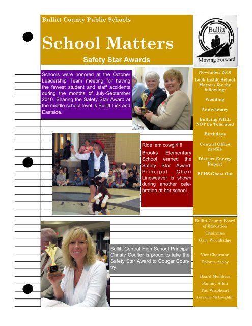 School Matters (November 2010) - Bullitt County Public Schools
