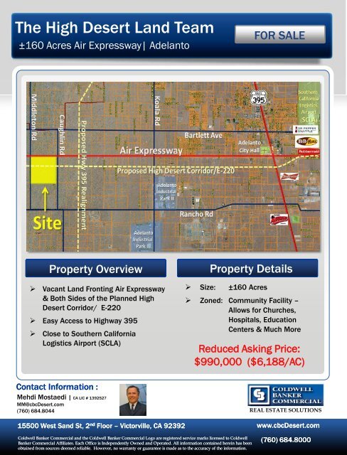 The High Desert Land Team - City of Adelanto