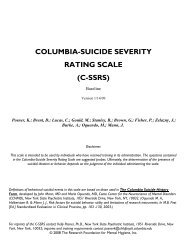 C-SSRS Risk Assessment Version (Clinical Practice ... - ValueOptions