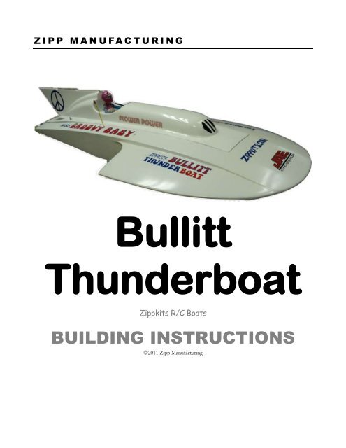 Bullitt Thunderboat - Zippkits.com