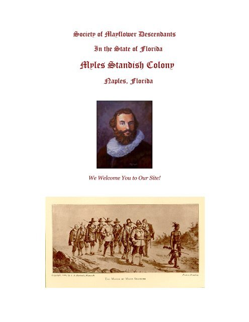Myles Standish Colony - Florida Society of Mayflower Descendants