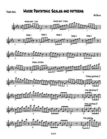 Alto Saxophone Major Scales