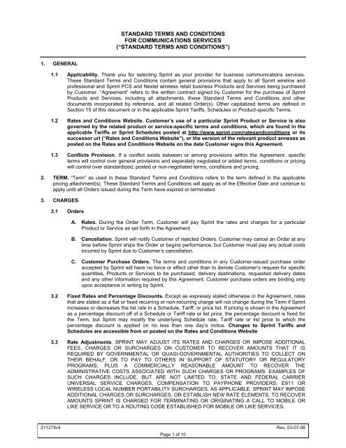 Sprint Cover Agreement