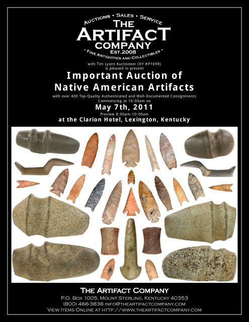 Important Auction of Native American Artifacts - The Artifact Company