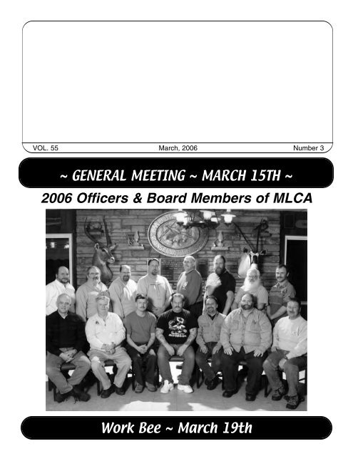 2006 Officers & Board Members of MLCA - Multi Lakes