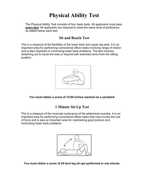 Physical ability test - Cook County Sheriff's Office