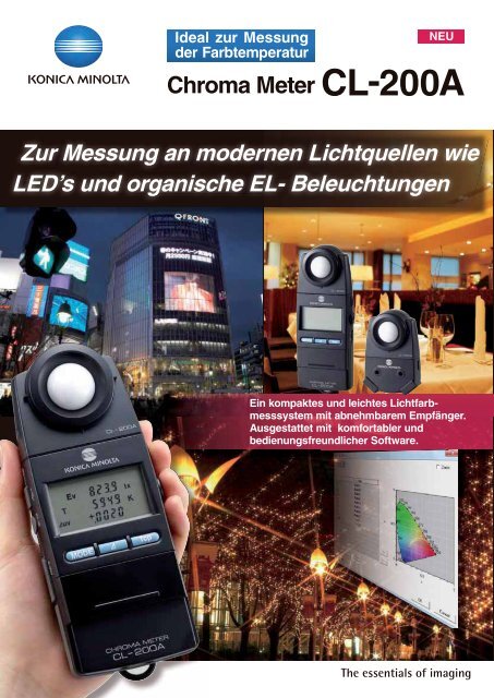 Chroma Meter CL-200A - KONICA MINOLTA | Europe