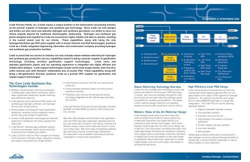 HYDROGEN BROCHURE HELV - Linde Process Plants, Inc.