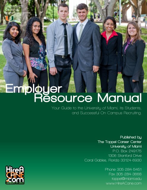 Employer Resource Manual - Student Affairs - University of Miami