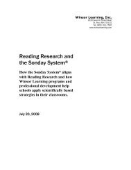 Materials The Sonday System 2 Instructional Materials For ...