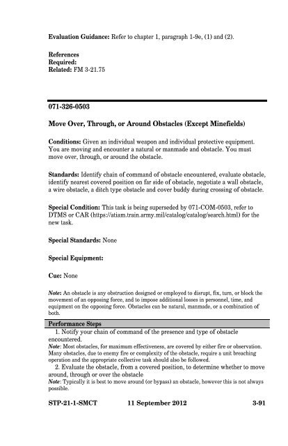 Performance Steps(9) Plan