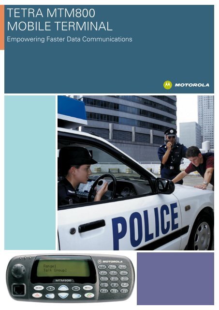 TETRA MTM800 MOBILE TERMINAL - Motorola Solutions