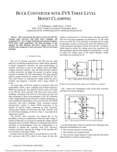 buck converter with zvs three level boost clamping - Ivo Barbi