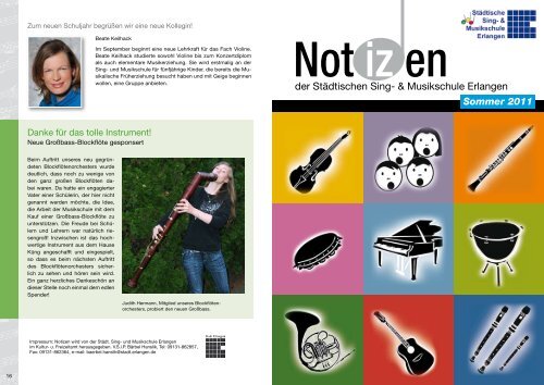 Sommer 2011 - Musikschule Erlangen