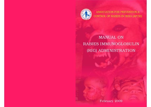 Manual on Rabies Immunoglobulin Administration - APCRI