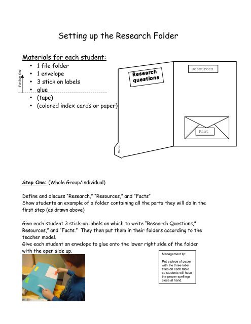 Setting up the Research Folder