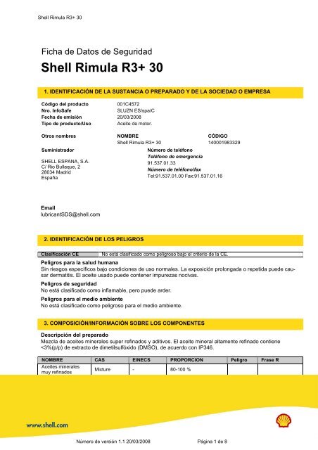 Shell Rimula R3+ 30 - Lubritec