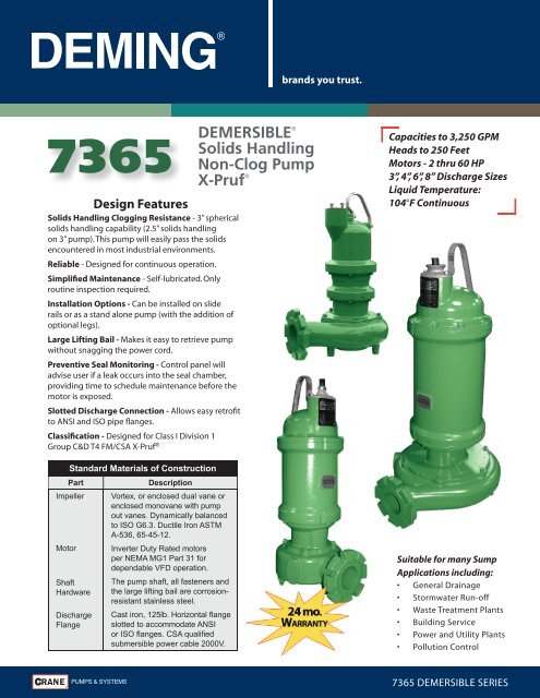Brochure - Crane Pumps & Systems