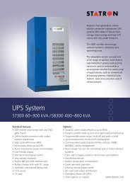 DOWNLOAD DATASHEET S2100 S2300 Industrial UPS - Statron
