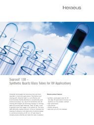 Quartz Glass Tubes - Heraeus Quarzglas