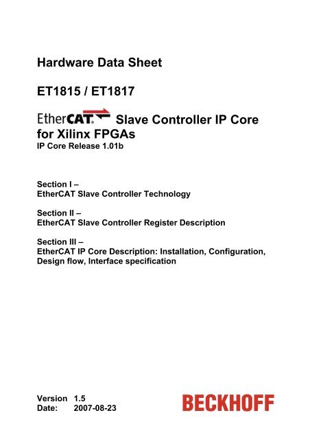 Fpga Based Ethercat Microcontroller Circuit Design Of Spi 51 Off