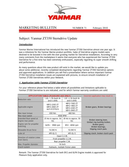 ZT350 Sterndrive Update Feb2010.pdf - Mastry Engine Center