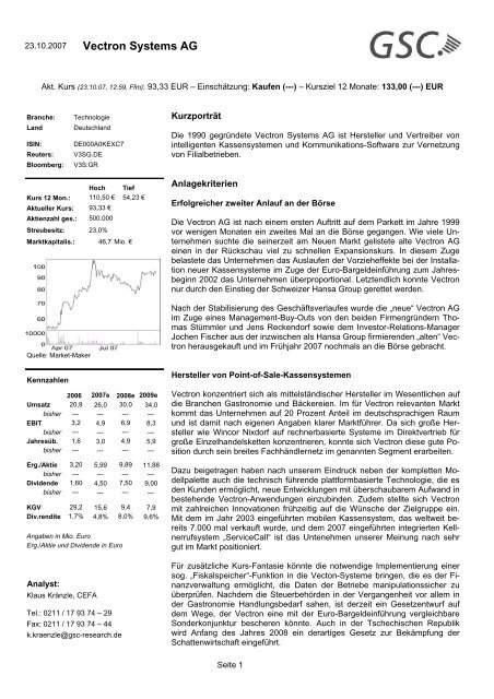 Studie MKA-2005 - Vectron Systems AG