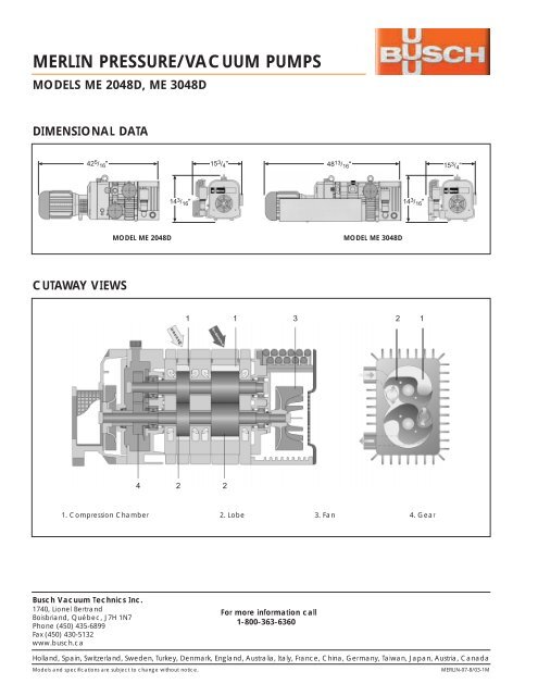 Merlin ME 2048-3048 - Busch Vacuum Technics