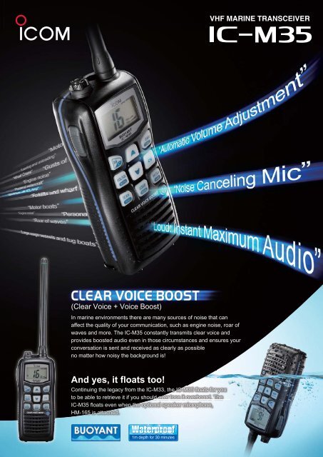 IC-M35 Brochure - Icom Australia