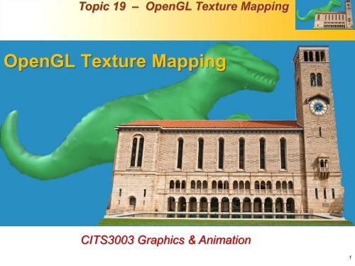 OpenGL Texture Mapping - Undergraduate