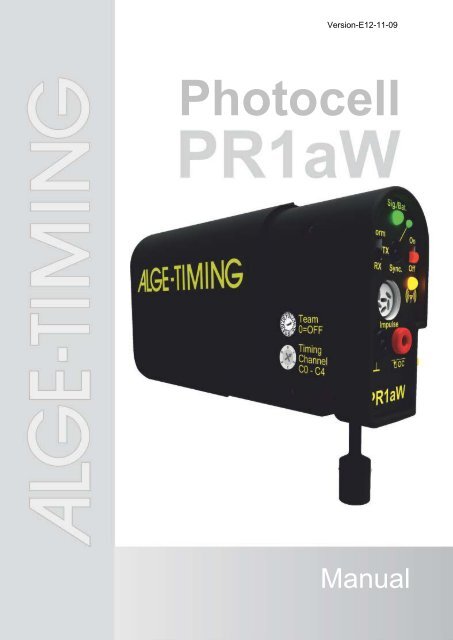 Photocell PR1aW - Alge-Timing