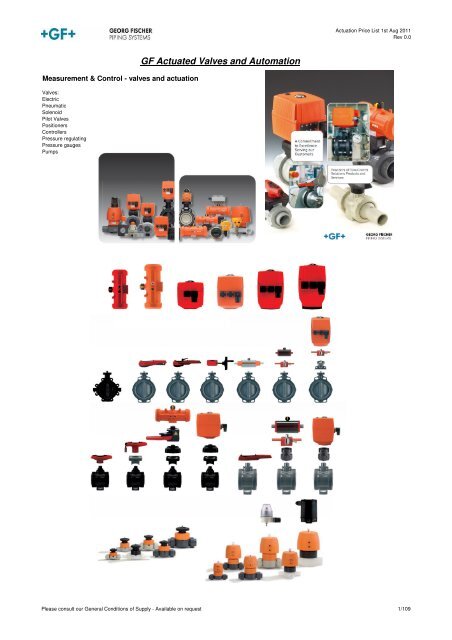 Automation Price List Catalogue - Aug 2011 rev0.0